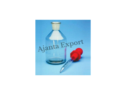 Dropping Bottle with Ground fitted dropper and rubber teat, Soda glass ...